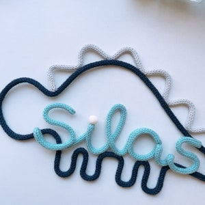 Personalized Knit Lettering, Name Sign for Wall, Kids Room Deco, Party ...