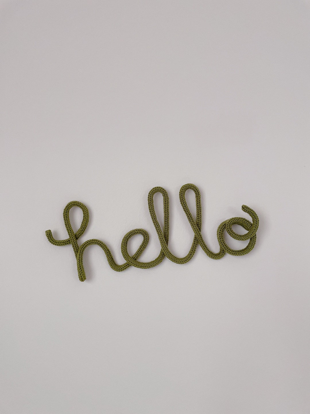 Personalized Knit Lettering Name Sign for Wall Kids Room - Etsy