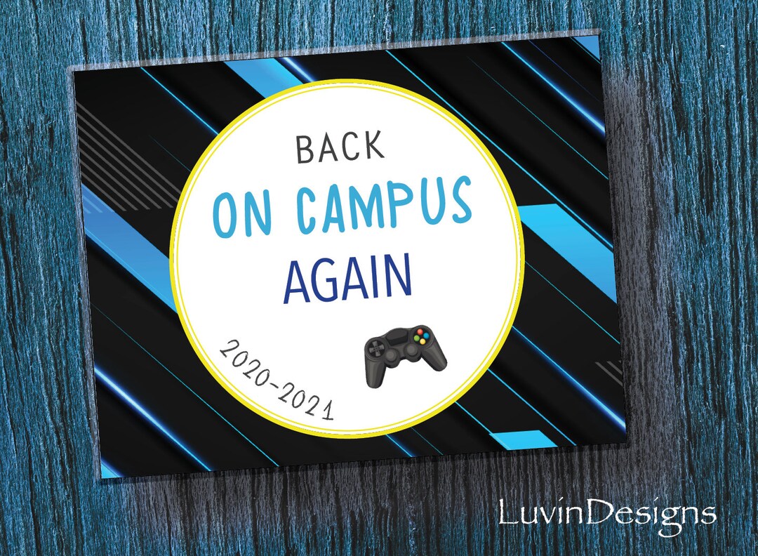 Gaming Back to School Sign: Customizable Printable (instant Download ...