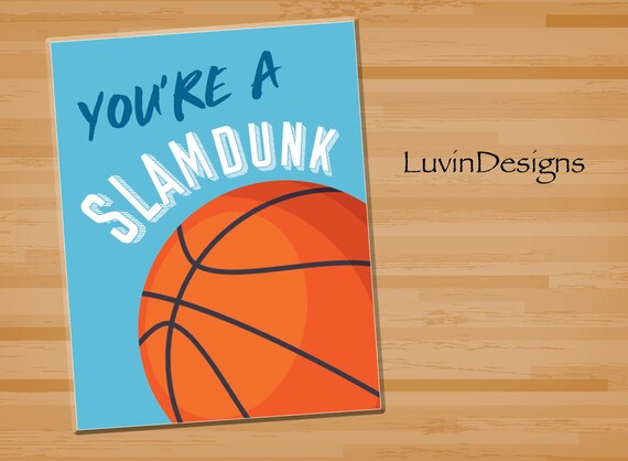 You're A Slam Dunk/ Friends/ Valentine's Day/ Love/ | Etsy