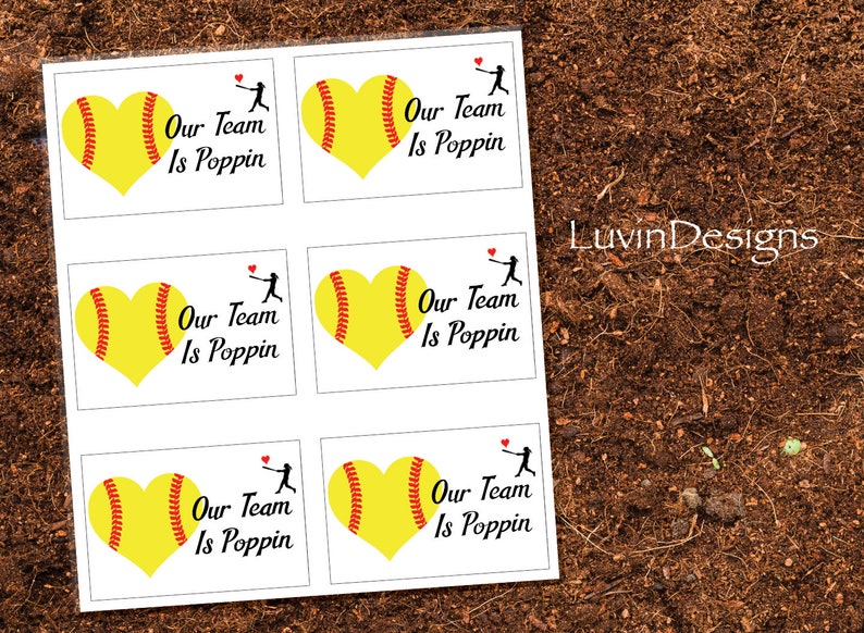 Baseball Softball Treat Tags: Team Snack Gift (digital Download) - Etsy