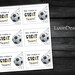 Sports Tags/ Treat Tags/ Kids/ Soccer/ Teamwork/ Team/ Snacks/ Instant ...