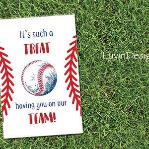 Sports Tags/ Treat Tags/ Kids/ Baseball/ Team/ Treat/ Snacks/ Instant ...