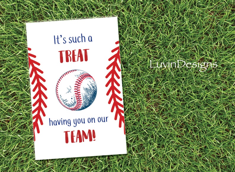 Sports Tags/ Treat Tags/ Kids/ Baseball/ Team/ Treat/ Snacks/ Instant ...