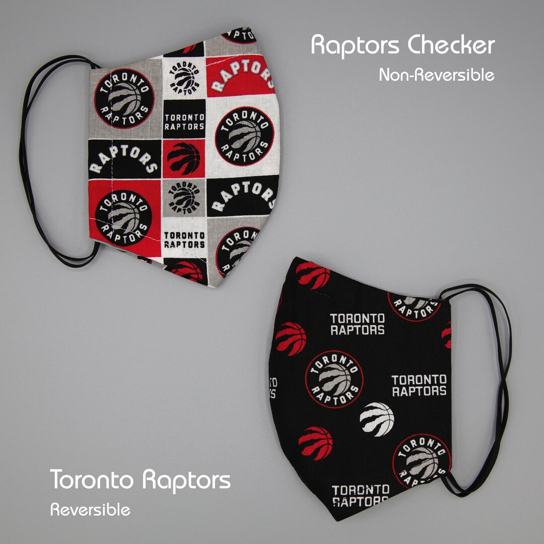 Toronto Raptors Toddler / Kids / Youth / Adults 3 Layer Face Mask With ...