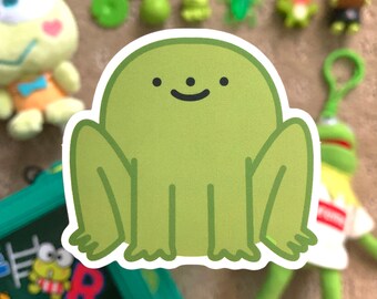 Cute Regal Frog Sticker Glitter Vinyl Waterproof Fade - Etsy
