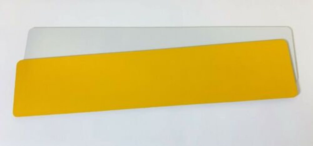 Pair of Plain Unwritten Acrylic Number Licence Plates Show or Road ...