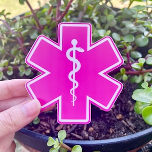 Pink EMS Sticker, Car Decal, Paramedic Stickert, Firefighter Sticker ...