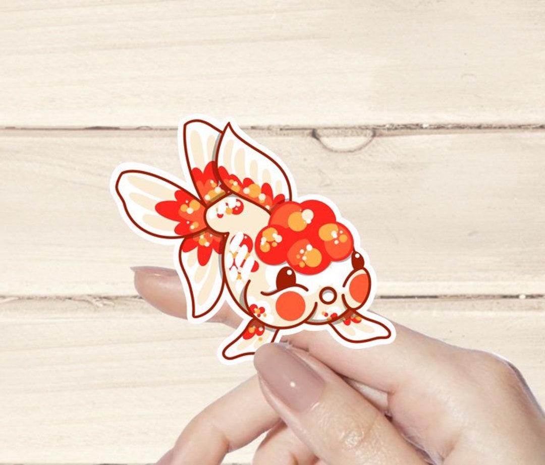 Fancy Goldfish Oranda Fish Vinyl Sticker Vinyl Die Cut - Etsy