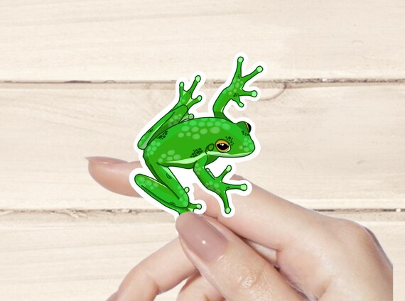 Frog Sticker Vinyl Sticker Cottagecore Sticker Pride | Etsy