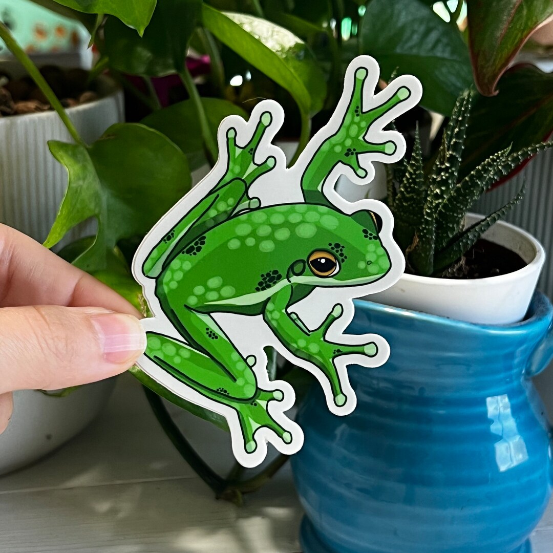 Frog Sticker, Vinyl Sticker, Cottagecore Sticker, Pride Sticker ...