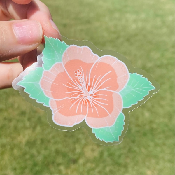 Hawaii Flower Sticker - Etsy