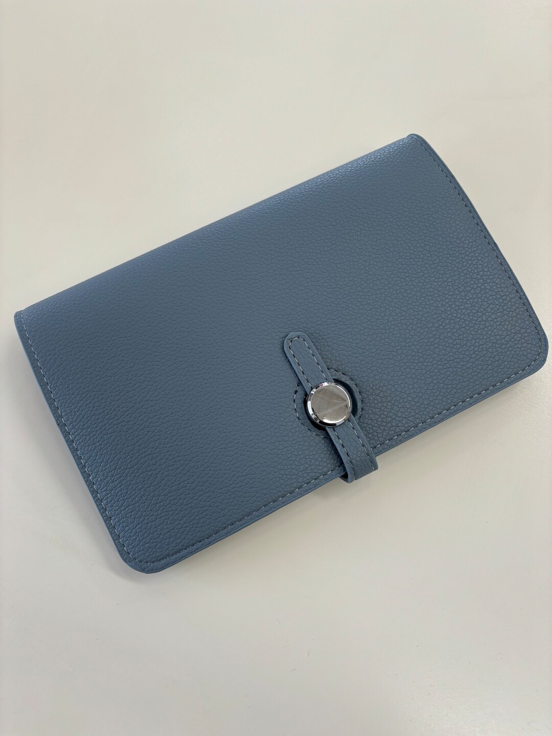 PERSONALISED BLUE VEGAN Leather Flip Purse Wallet, Card Holder Coin ...