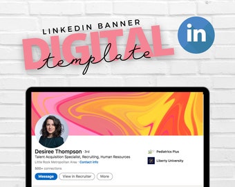 Linkedin Banner Linkedin Banner Canva Linkedin Background - Etsy