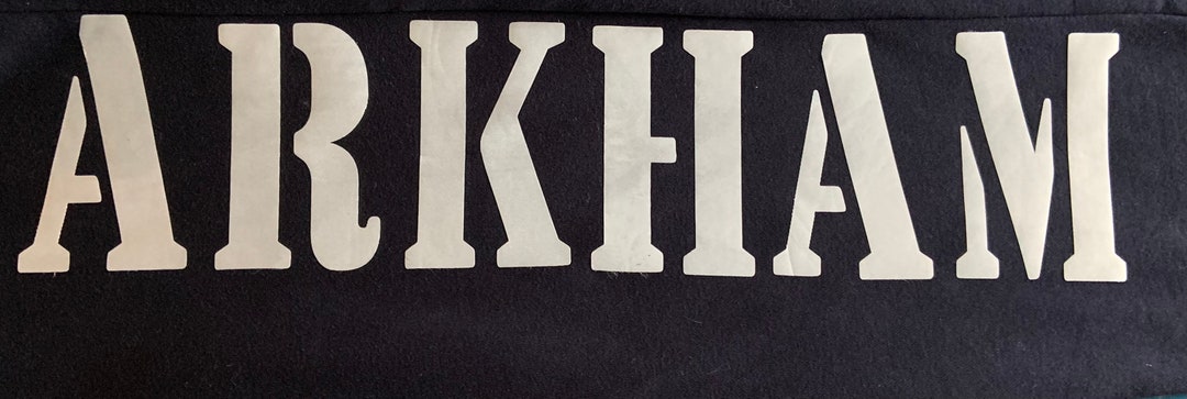 ARKHAM Letters Iron on Adhesive Patches.the Joker Costume Accessories ...