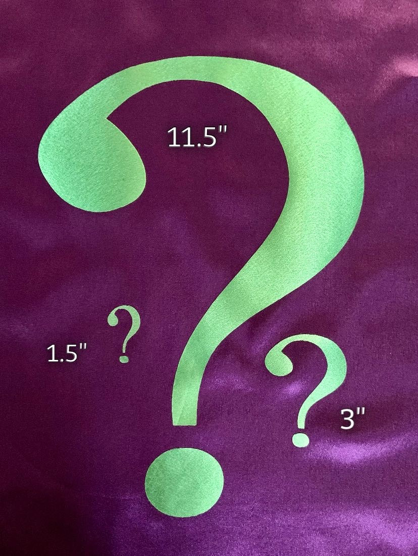 Riddler Logo Question Mark