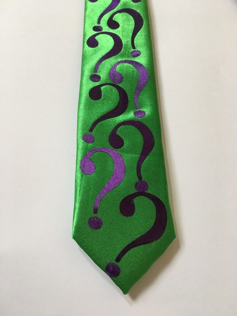 Question Mark Tie for Cosplay.villain. Costume Accessories. - Etsy