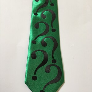Question Mark Tie for Cosplay.villain. Costume Accessories. Riddler ...