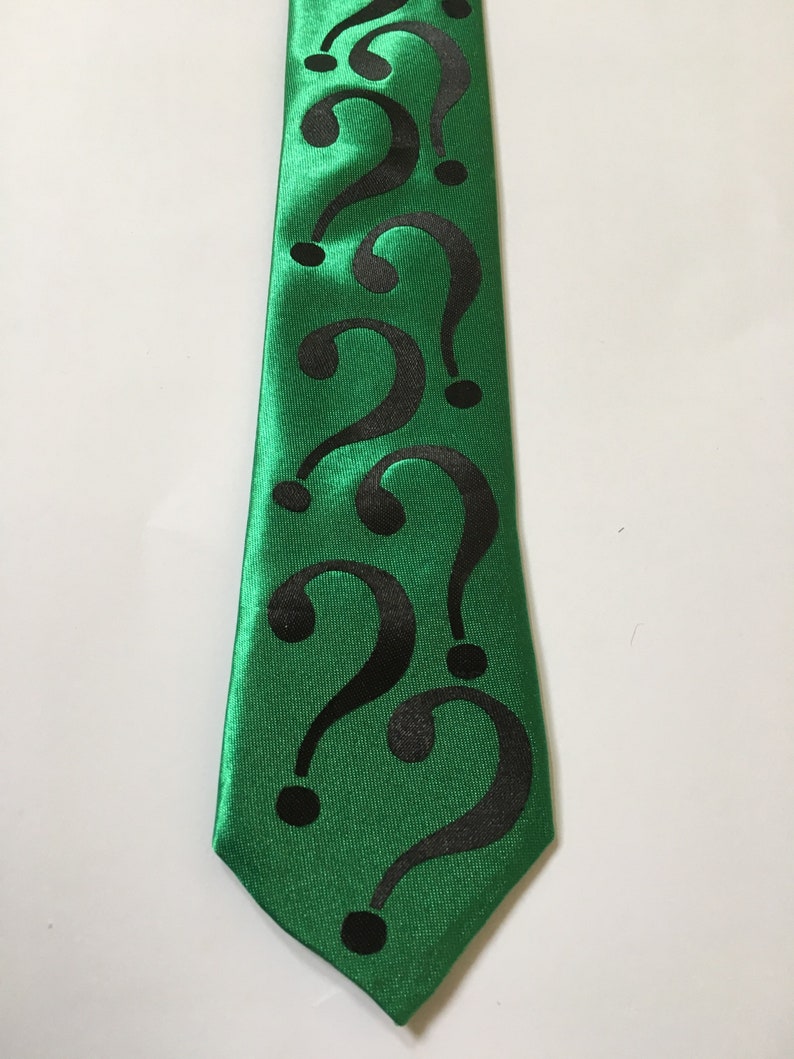 Question Mark Tie for Cosplay.villain. Costume Accessories. - Etsy