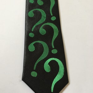 Question Mark Tie for Cosplay.villain. Costume Accessories. Riddler ...