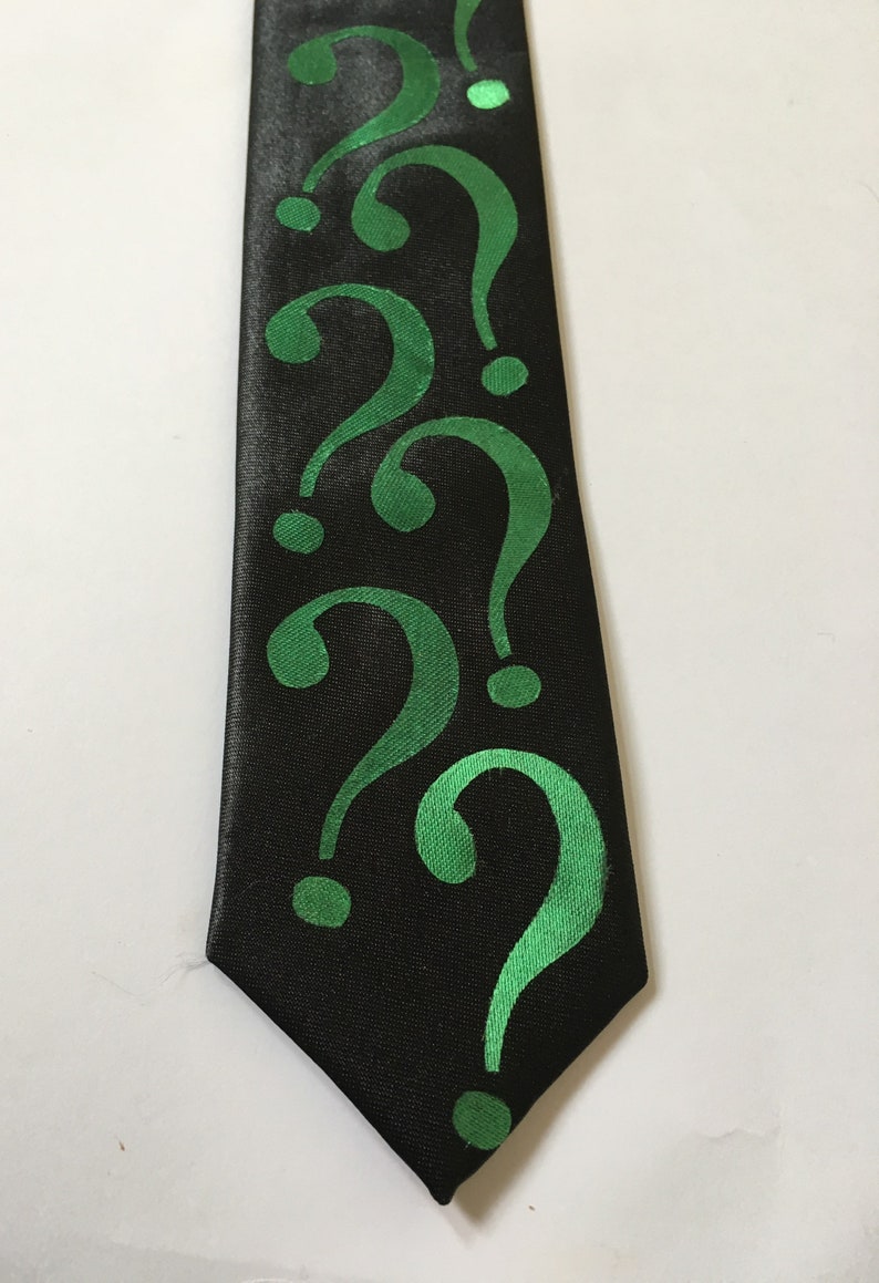 Question Mark Tie for Cosplay.villain. Costume Accessories. - Etsy