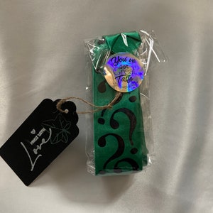 Question Mark Tie for Cosplay.villain. Costume Accessories. Riddler ...