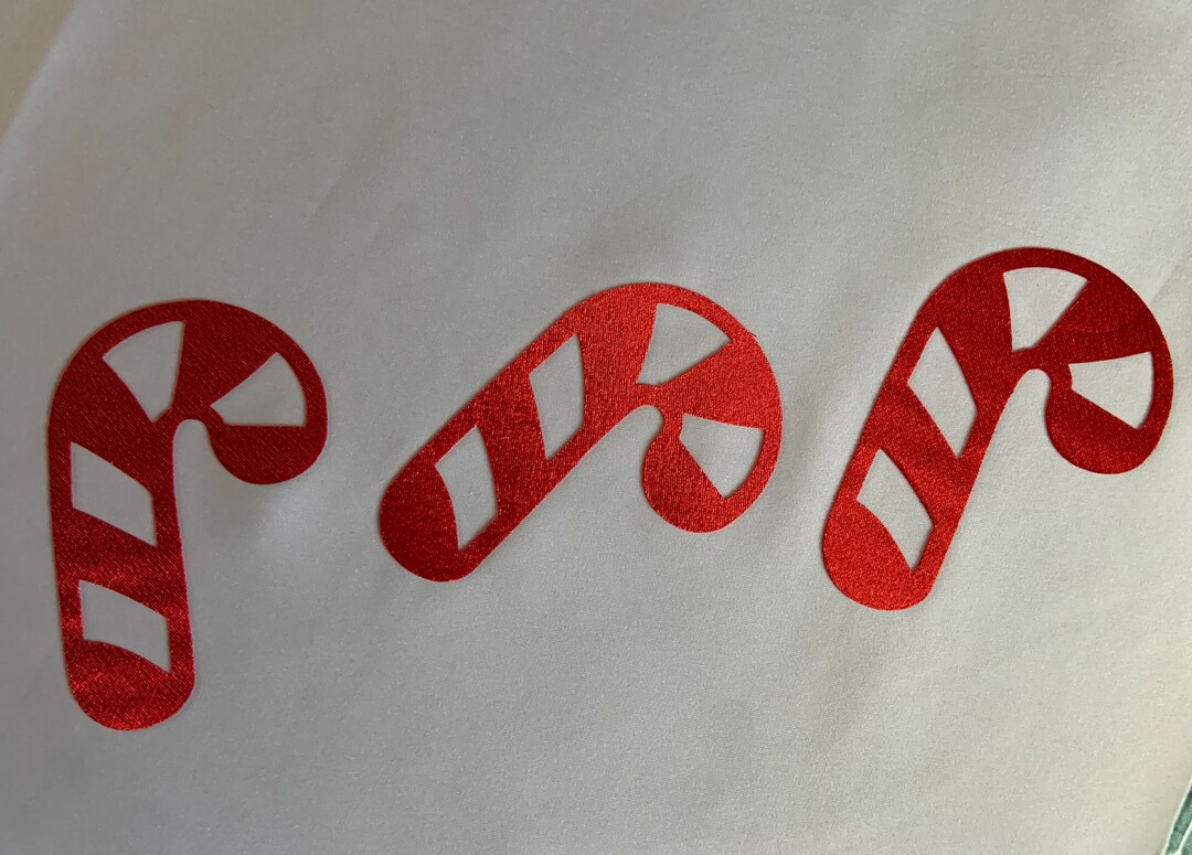 Candy Cane Iron on Adhesive Patches - Etsy