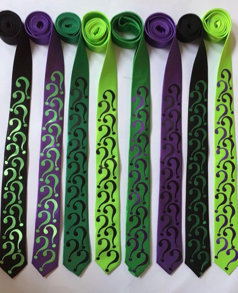 Question Mark Tie for Cosplay.villain. Costume Accessories. - Etsy