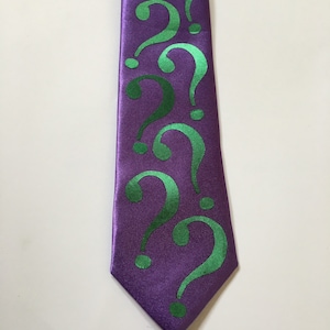 Question Mark Tie for Cosplay.villain. Costume Accessories. Riddler ...