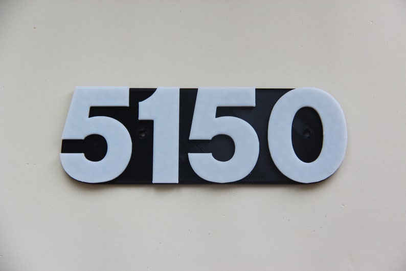 5150 3D Printed Logo 152mm - Etsy