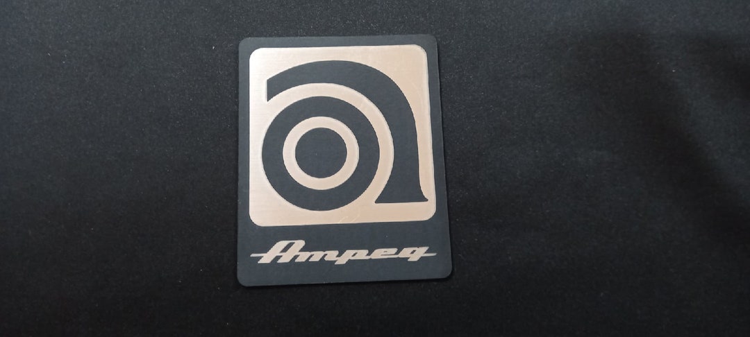 Ampeg Square Silver Logo 80mm - Etsy