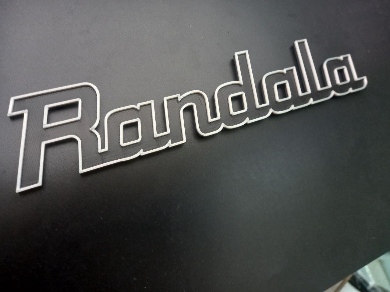 RANDALL Style Custom Logo With Edging 3D Printed. 240mm. - Etsy