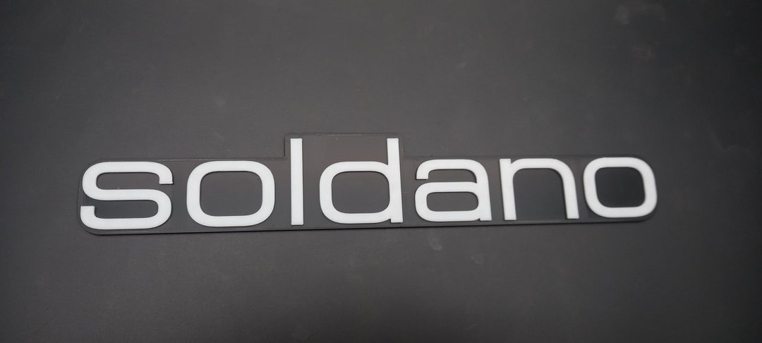Soldano 3d Print Logo. 240mm - Etsy