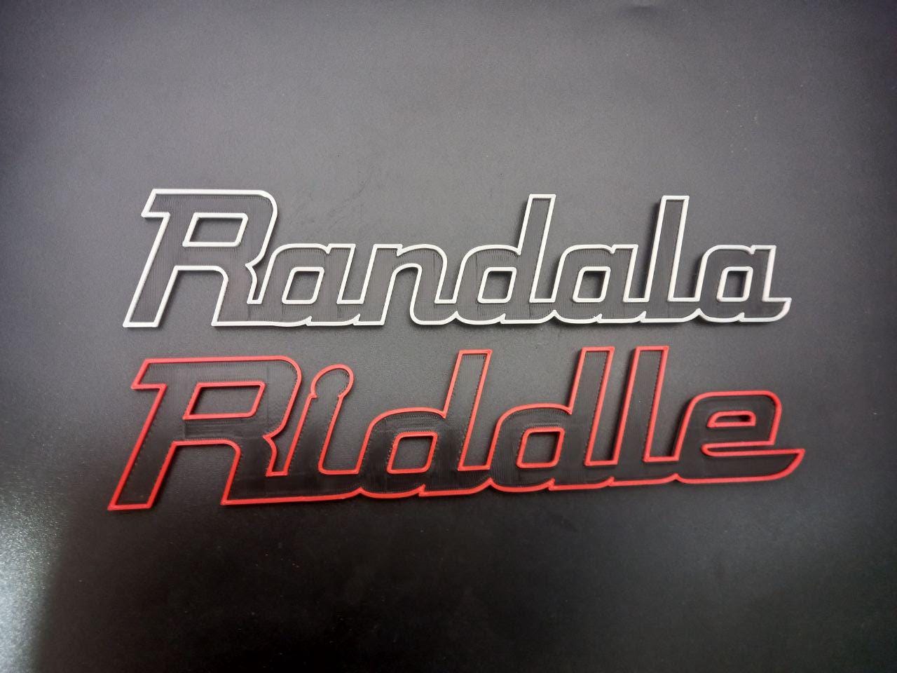 RANDALL Style Custom Logo With Edging 3D Printed. 240mm. - Etsy