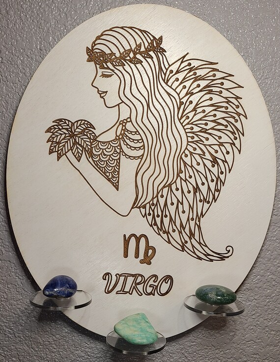 White Mandala Virgo Horoscope Natural Healing Crystals | Etsy