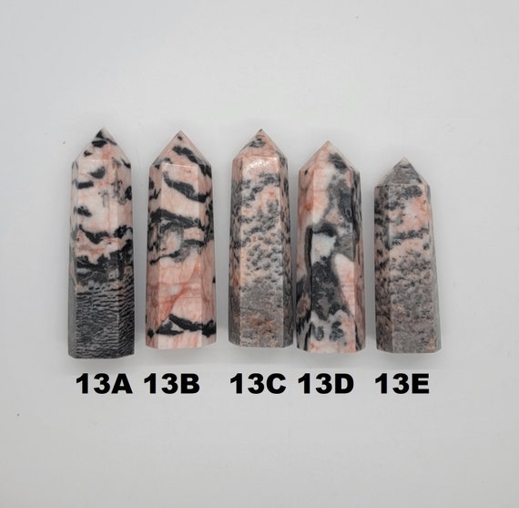 Pink Zebra Jasper Stripes Crystal Tower Gemstones High Quality - Etsy
