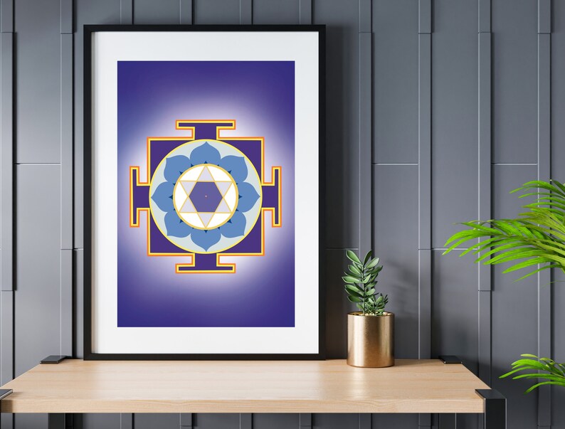 Saturn Yantra Yantra Painting Sun Yantra Spiritual Gift - Etsy
