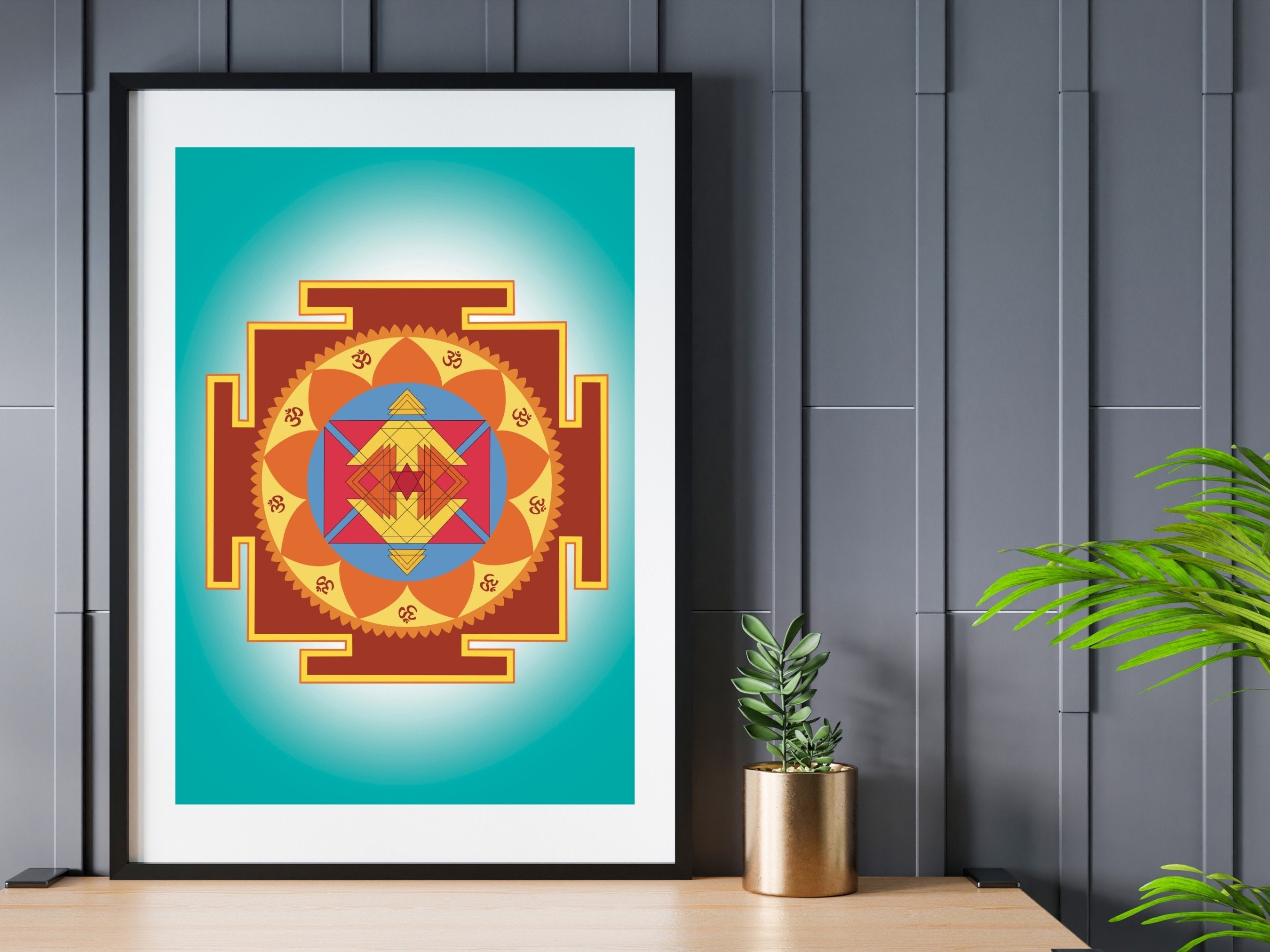 Narasimha Yantra, Yantra Painting, Spiritual Gift, Yantra Mandala, Wall ...