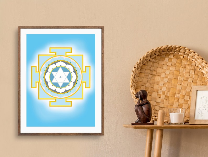Moon Yantra Yantra Painting Spiritual Gift Yantra Mandala - Etsy
