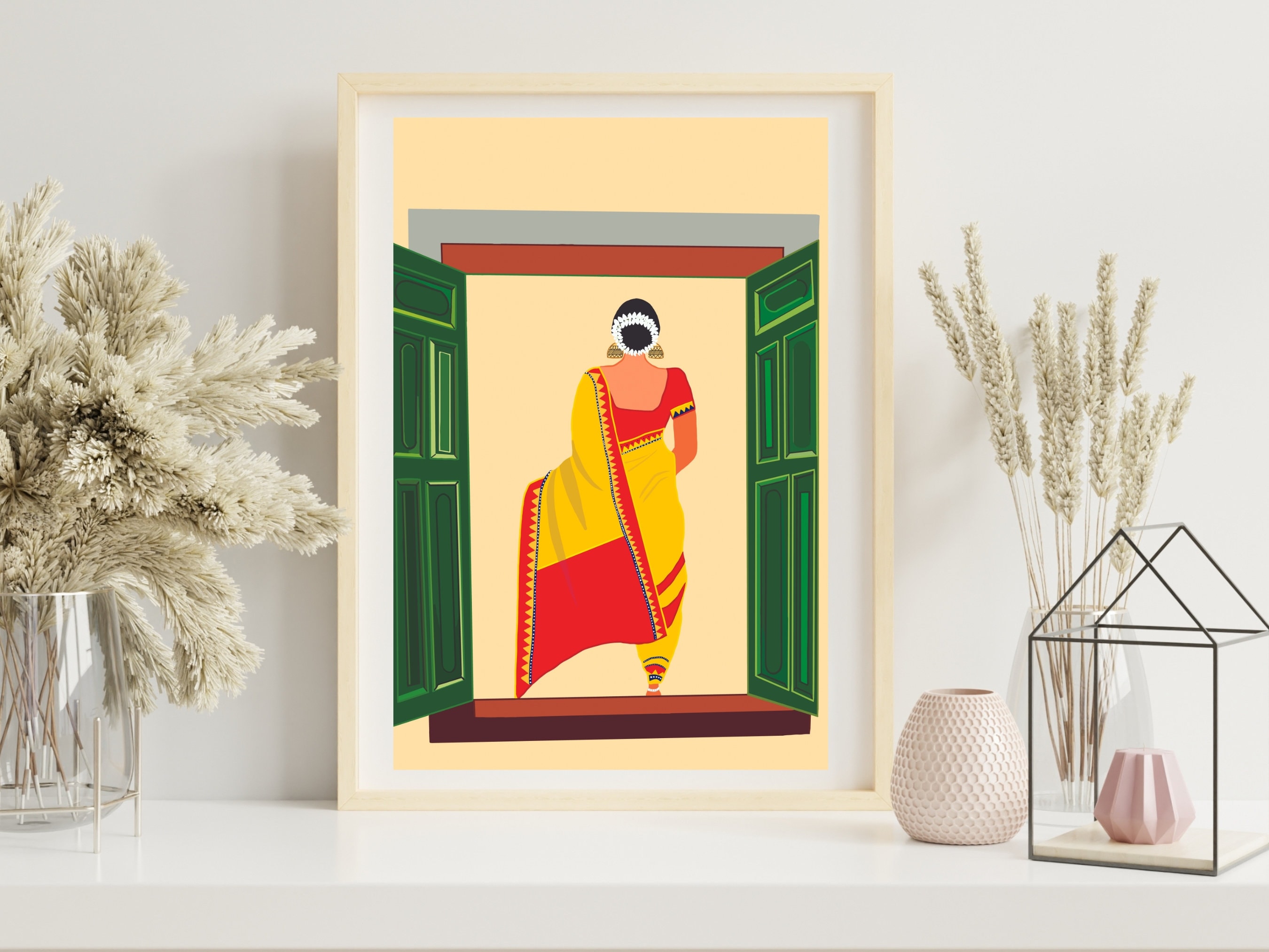 Boho Art Desi Art Indian Art Indian Wall Art South Asian - Etsy