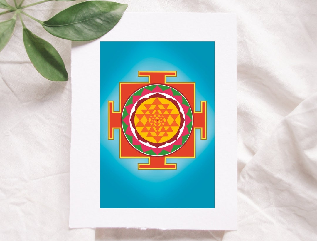 Sri Yantra, Shree Yantra, Yantra Painting, Spiritual Gift, Yantra ...