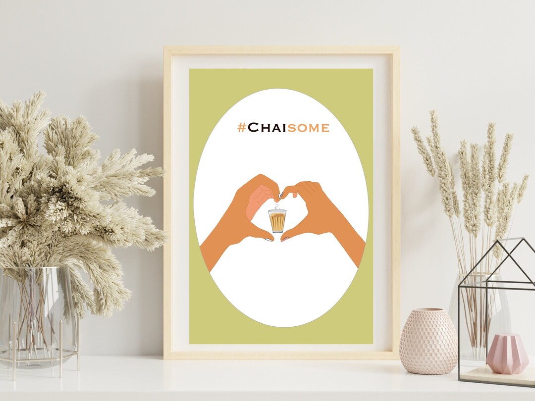Chai Art Print Kitchen and Dinning Decor Indian Art Desi - Etsy
