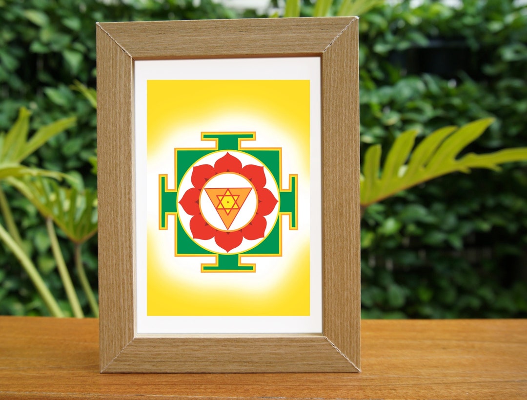 Buy Ganesha Yantra, Yantra Painting, Spiritual Gift, Yantra Mandala ...