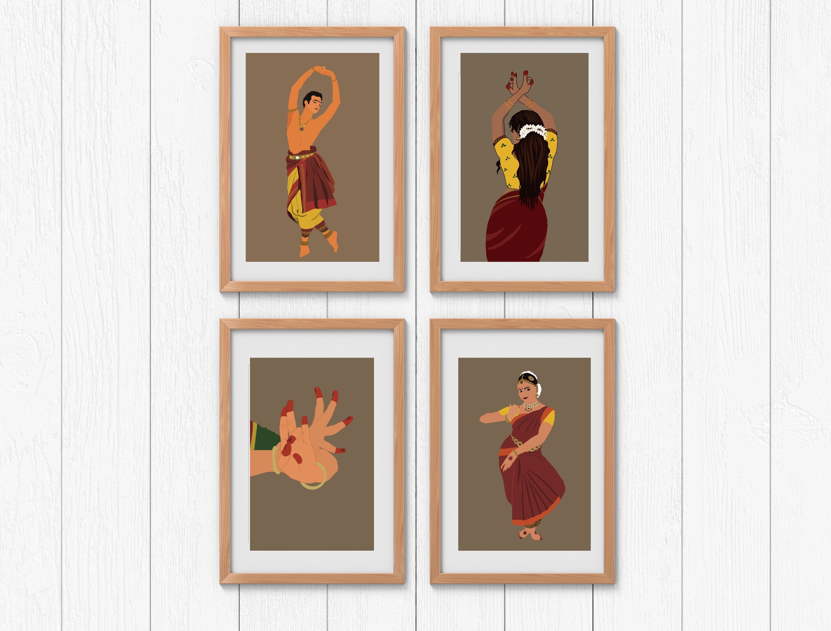 Boho Art Desi Art Indian Art South Asian Art Tamil Asian - Etsy