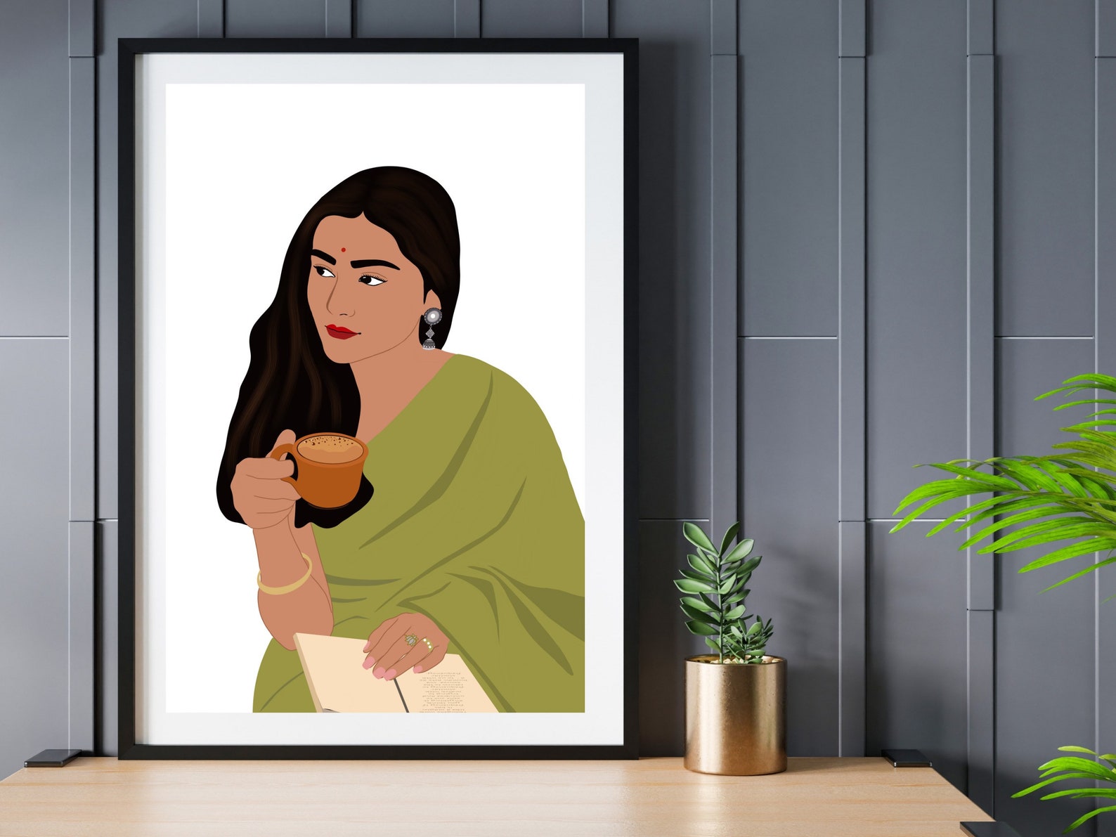 Buy Boho Art Desi Art Indian Art Wall Art South Asian Art Online in ...