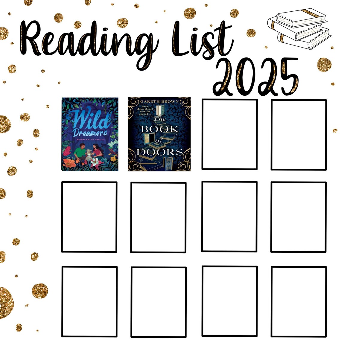 Digital Reading List Template PDF 2025- Book List- Books to Read-reading Tracker-books I've Read ...