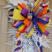 Rainbow Door Swag: Handmade Pride Decor With Ribbons & Ferns - Etsy