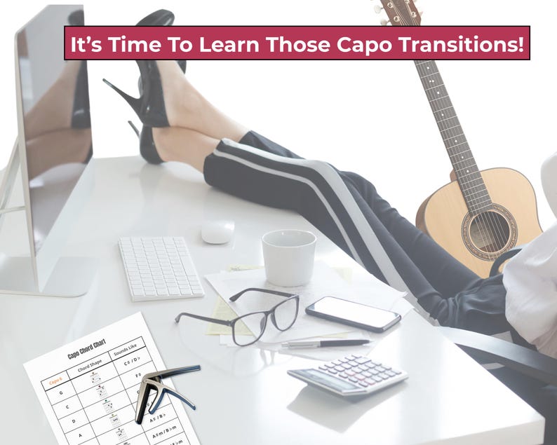 Guitar Capo Chord Chart: Easy Transposition Guide (PDF Download) - Etsy