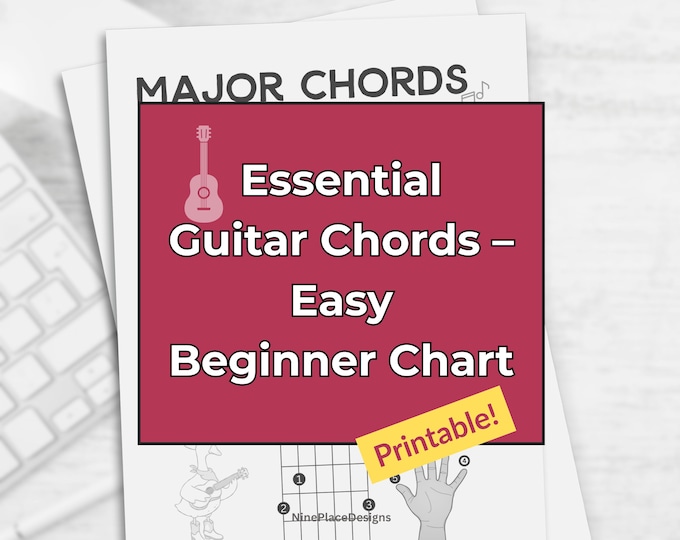 16 Printable Essential Guitar Chords Chart for Beginner Guitarists ...