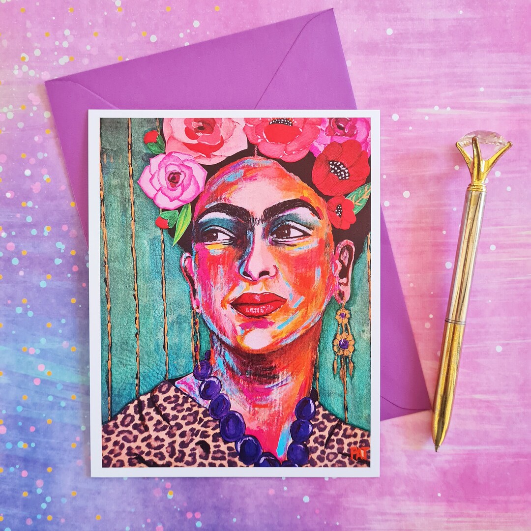 Greeting Card Frida Kahlo Card Birthday Card Thank You Card Art Card ...